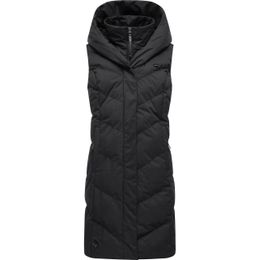 Ragwear Damen Steppweste "Natalka Vest", schwarz, Basic, Gr. XL, Au&szlig;enmaterial: 100% Polyester. Innenfutter: 100% Polyester. Wattierung: 100%