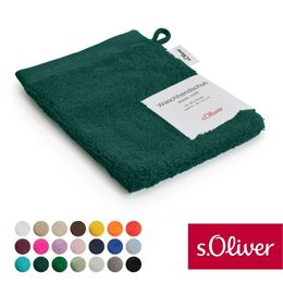 Waschhandschuh s.Oliver, B:16cm L:21cm, gr&uuml;n, Walkfrottier, Obermaterial: 100% Baumwolle, Handt&uuml;cher, "s.Oliver, Premium Qualit&auml;t, 600 gr/m&sup2;, auch