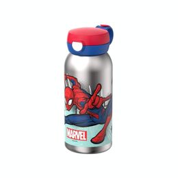 Mepal Trinkflasche "Edelstahl-Trinkflasche mit Klappdeckel Campus 600 ml", H:19,5cm, rot, Trinkflaschen, Sp&uuml;lmaschinengeeignet