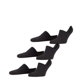 Falke Herren F&uuml;&szlig;linge "Cool Kick 3-Pack", schwarz, Gr. 44, glatt, Obermaterial: 78% Polyester PES. 21% Polyamid PA. 1% Elasthan EL., Socken