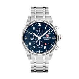 Herren Chronograph "Thunderbolt Chrono", blau, SWISS MILITARY HANOWA, Armbanduhren, Quarzuhr, Armbanduhr, Herrenuhr, Swiss Made, Edelstahlarmband,