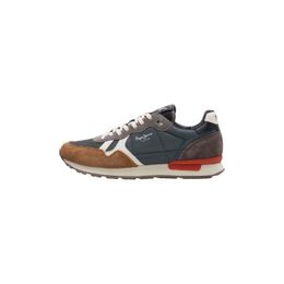Pepe Jeans Herren Trainingsschuh "trainers BRIT ESSENCE M", Gr. 41, braun, 60% Polyester, 30% Cow Suede, 10% Polyurethan, Schuhe