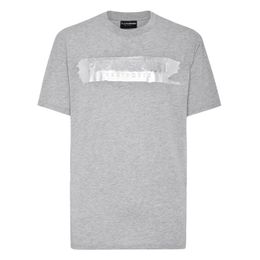 Plein Sport Herren T-Shirt "Rundhals-T-Shirt", grau, Gr. L, Obermaterial: 100% Baumwolle, Shirts
