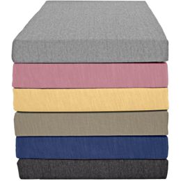 Spannbettlaken Kum, L:200cm, beige, Polycotton, Obermaterial: 52% Baumwolle, 48% Polyester, Bettlaken, "Polycotton Spannbetttuch", bis ca. 30 cm