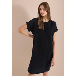Cecil Damen Sommerkleid, schwarz, Gr. XXL, unifarben, Web, 100% Baumwolle, Kleider, aus 100% Baumwolle