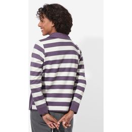 Casual Looks Damen Sweatshirt, lila, Gr. 38, gemustert, gestreift, 50% Baumwolle, 50% Polyester, Sweatshirts