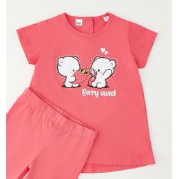 IDO M&auml;dchen Shorts "BABY GIRL SUMMER SET", pink, Gr. 74, 100% Baumwolle - 95% Baumwolle, 5% Elasthan, Hosen