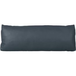 Dekokissen DIE PLANBAR, B:70cm H:13cm L:25cmtorro graphite blau, unifarben, Leder, Dekokissen_Sitzkissen_Kissenh&uuml;llen, "PN-EM23050, Hochwertiges