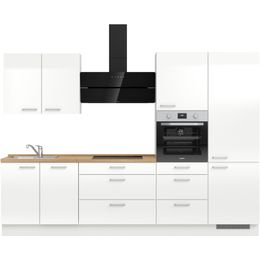 K&uuml;chenzeile Nobilia, B:300,3cm H:216,6cm T:60cm, wei&szlig;, Komplettk&uuml;chen-Sets, ""Flash II", NEU: individuell anpassbar mit gratis Profi-Beratung",