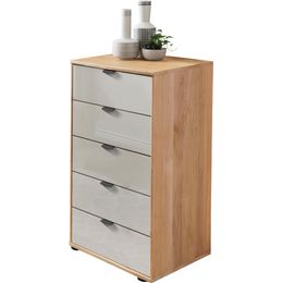 Schubkastenkommode Wiemann, B:40cm, wei&szlig;, Sideboards, "Cardiff Sideboard, W&auml;scheschrank, teilmassiv Erle, mit Schubladen", Schubk&auml;sten inklusive