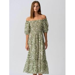TEESHOPPEN Damen Jerseykleid "TEESHOPPEN Dress Lia", gr&uuml;n, Gr. XL, Obermaterial: 100% Baumwolle, Kleider