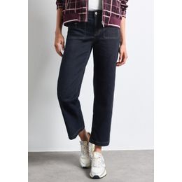 Street One Damen Straight-Jeans "Style Amalia", schwarz, Gr. 25, unifarben, Denim/Jeans, Obermaterial: 72% Baumwolle, 27% Polyester, 1% Elasthan,