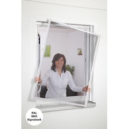 Insektenschutz-Fensterrahmen "Basic", B/H: 100cm x 120cm, wei&szlig;, Hecht INTERNATIONAL, Insektenschutzgitter