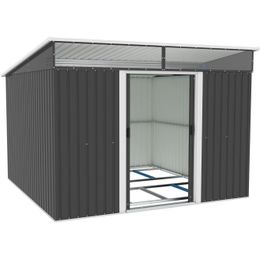 Ger&auml;tehaus Konifera, grau, Metall, Garten, Ger&auml;teh&auml;user, "Gartenhaus Salamanca Patio", wetterfest und langlebig, nahezu wartungsfrei