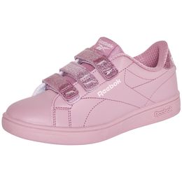 Reebok CLASSIC M&auml;dchen Sneaker "REEBOK COURT CLEAN HOOK & LOOP STRAPS", Gr. 34, rosa, Synthetik, Schuhe