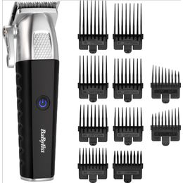 BaByliss Haarschneider "Lithium Power Haarschneider Set, E812E", schwarz, B:19cm H:10cm T:23cm, Haarschneider, Lithium-Ionen-Akku, 10 Kammaufs&auml;tze,
