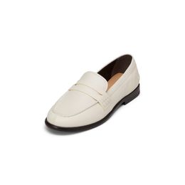 Marc O'Polo MARC O'POLO Damen Loafer "aus nat&uuml;rlichem Ziegenleder", Gr. 37, wei&szlig;, Obermaterial: 100% Leder, unifarben, Schuhe