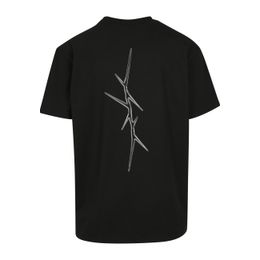 Herren T-Shirt "Upscale by Mister Tee Herren Thorned Mask Oversize Tee"schwarz, Gr. L, UPSCALE BY MISTER TEE, unifarben, 100% Baumwolle, Shirts