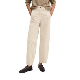 Marc O'Polo MARC O'POLO Damen Cordhoselinen beige, Gr. 44, Cord, Obermaterial: 98% Baumwolle, 2% Elasthan, Hosen, Model: Minu barrel aus Bio-Baumwolle-Mix