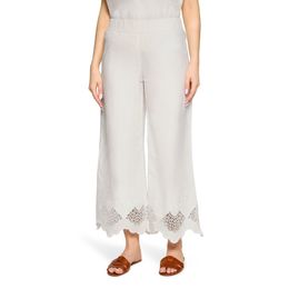 Betty Barclay Damen Culotte "Damen mit Gummizug", wei&szlig;, Gr. 38, Stoff, Obermaterial: 70% Baumwolle, 30% Polyester, Hosen