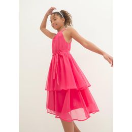 bonprix M&auml;dchen Midikleid, pink, festlich, Gr. 170, Obermaterial: 100% Polyester. Futter: 100% Polyester, Kleider, &auml;rmelloses Design, elastische