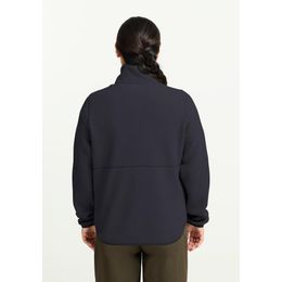 Jack Wolfskin Damen Fleecejacke "LITE CURL FZ W"schwarz navy, Gr. XL, unifarben, Fleece, Obermaterial: 100% Polyester. Futter: 100% Polyester,