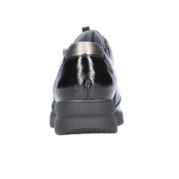 Waldl&auml;ufer WALDL&Auml;UFER Damen Schn&uuml;rschuh "H-Bruni", Gr. 5,5, schwarz, Nappaleder, Schuhe, Komfortschuh, Bequemschuh, Halbschuh in Lack-Optik, H-Weite