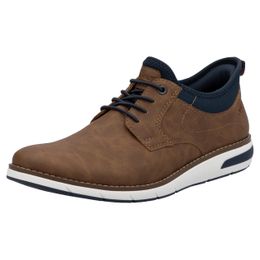 Rieker Herren Slip-On Sneaker, Gr. 41, bunt, Lederimitat, Textil, Schuhe, Slipper, Schlupfschuh, Halbschuh mit Ready2GO Ausstattung