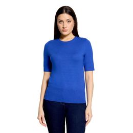 Betty Barclay Damen Kurzarmshirt "Damen kurzarm", blau, Basic, Gr. 40, Strick, Obermaterial: 55% Viskose, 30% Polyester, 15% Polyamid, Shirts