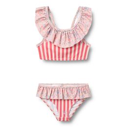 Wheat M&auml;dchen B&uuml;gel-Bikini "Wheat Bikini Bothilda", rosa, Gr. 98, 83% Polyester, 17% Elasthan, Bikini-Sets