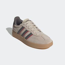 Herren Sneaker "BARREDA", adidas Sportswear, Gr. 40, beige, Leder, Synthetik, Schuhe, inspiriert vom Design des adidas handball spezial