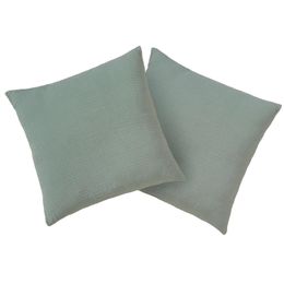 Kissenbezug OTTO HOME, B:50cm L:50cmjade, Musselin, Obermaterial: 100% Baumwolle, Kissenbez&uuml;ge, "Bailee", weiche Musselin-Qualit&auml;t, 50x50 cm,