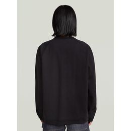 G-Star Raw G-STAR Herren Kurzarmpullover "MN Loose Sweatshirt", schwarz, Gr. L, Obermaterial: 100% Baumwolle, Pullover