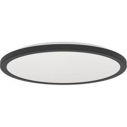 Eglo Deckenleuchte "Rovito-Z Deckenlampe, ZigBee 3.0, Kunststoff, Badezimmerlampe, IP44", 1, &Oslash; 38,9cm H: 3cm, 1 Stk., schwarz-wei&szlig;, Wohnzimmer,