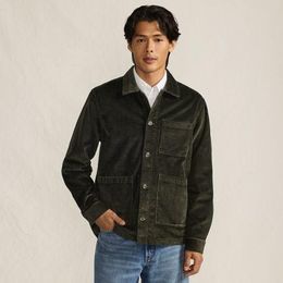 LANDS' END Cord-Jacke im Worker-Stil f&uuml;r Herren, Herren, size: regular, Orange, Elasthan/Baumwoll-Mischung, by Lands' End