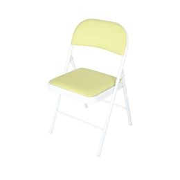 HTI-Living Klappstuhl Wedigo Kunstleder Gr&uuml;n-Wei&szlig;