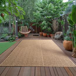 Outdoorteppich, B:280cm H:5mm L:370cm, beige, Ayyildiz Teppiche, Polypropylen, Teppiche, "TIMBER 1404, auch als L&auml;ufer und rund", L&auml;ufer, Rund, In