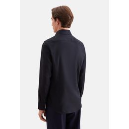 Seidensticker Herren Businesshemd "Schwarze Rose", schwarz, Gr. 37, Strukturmuster, 100% Baumwolle, Hemden, Slim 1/1 Kentkragen Struktur