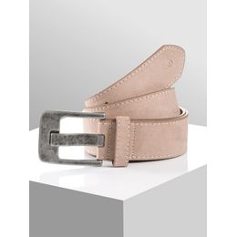 Tom Tailor Damen Lederg&uuml;rtel "TTLUCY", grau, Gr. 115, Materialmix, G&uuml;rtel, 4 cm breiter Dameng&uuml;rtel, Casual und Jeans Look