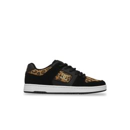DC Shoes Herren Schn&uuml;rschuh "Manteca", Gr. 4cheetah, schwarz, Obermaterial: Leder (Kuh) / Futter: Textil / Au&szlig;ensohle: Gummi., Schuhe