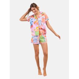 Friends Like These Shorty Damen Gr&ouml;&szlig;e XS blau / gr&uuml;n / orange / rosa Sommerkleid