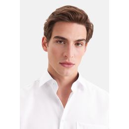 Seidensticker Herren Businesshemd "Schwarze Rose", wei&szlig;, Gr. 45, unifarben, 100% Baumwolle, Hemden, Regular 1/1 Kentkragen Uni