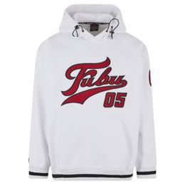 Fubu Herren Hoodie "Fubu Herren FM223-004-2 Varsity Heavy Hoodie", wei&szlig;, Gr. S, mehrfarbig, 80% Polyester, 20% Baumwolle, Sweatshirts