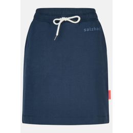 SALZHAUT Damen Midirock "Knielanger Rock (Midi) BIETJE", blau, Gr. S, Obermaterial: 95% Baumwolle CO. 5% Elasthan EL., R&ouml;cke