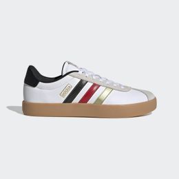 Herren Sneaker "VL COURT 3.0", adidas Sportswear, Gr. 42cloud wei&szlig;, core schwarz, gold metallic, Leder, Synthetik, Textil, Schuhe, Design auf den