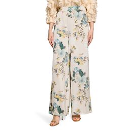 Vera Mont Damen Marlene-Hose "Damen mit Blumenprint", bunt, Gr. 36, Satin, Obermaterial: 100% Polyester. Futter: 100% Polyester, Hosen