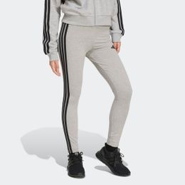 Damen Trainingstights "W 3S SJ LEG", grau, Gr. L, adidas Sportswear, Obermaterial: 90% Baumwolle, 10% Elasthan, Hosen, sportlicher Look mit