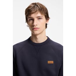 Hugo Herren Sweatshirt "Nevacrew", schwarz, Gr. L, unifarben, Sweatware, Obermaterial: 100% Baumwolle, Sweatshirts, Rundhalsausschnitt, Regular Fit