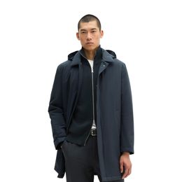 Marc O'Polo MARC O'POLO Herren Regenmantel "mit abnehmbarer Kapuze", blau, Gr. XXXL, unifarben, Obermaterial: 100% Polyester. Futter: 100% Polyester, M&auml;ntel