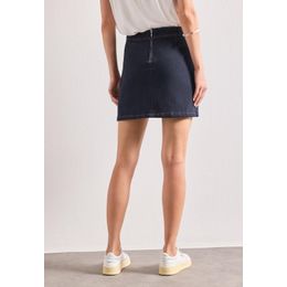 Street One Damen Jeansrock, blau, Gr. 38, unifarben, Web, Obermaterial: 83% Baumwolle, 15% Polyester, 2% Elasthan, R&ouml;cke, Sommer Denim Rock in